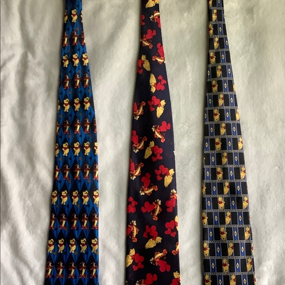 Disney | Accessories | Vintage Winnie The Pooh Disney Neckties Set Of 3 ...